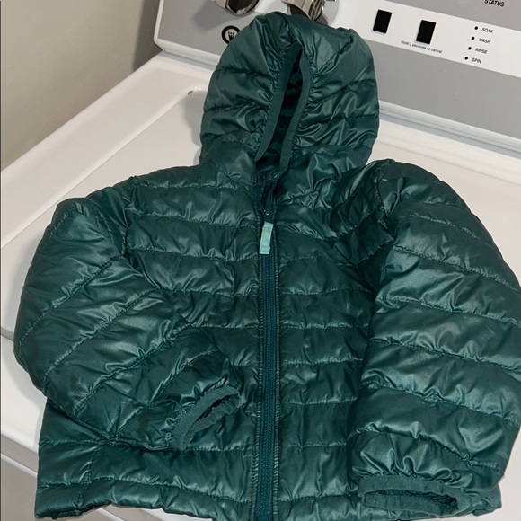 Primary | Jackets & Coats | Primary Kids Green Puffer Jacket With Hood ...